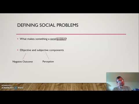 Soci 1160:What is a Social Problem