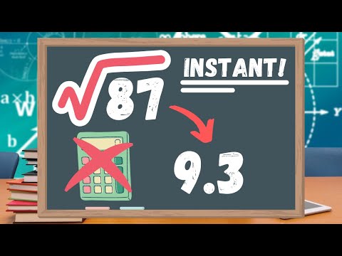 Mentally Calculate Square Root of ANY number INSTANTLY