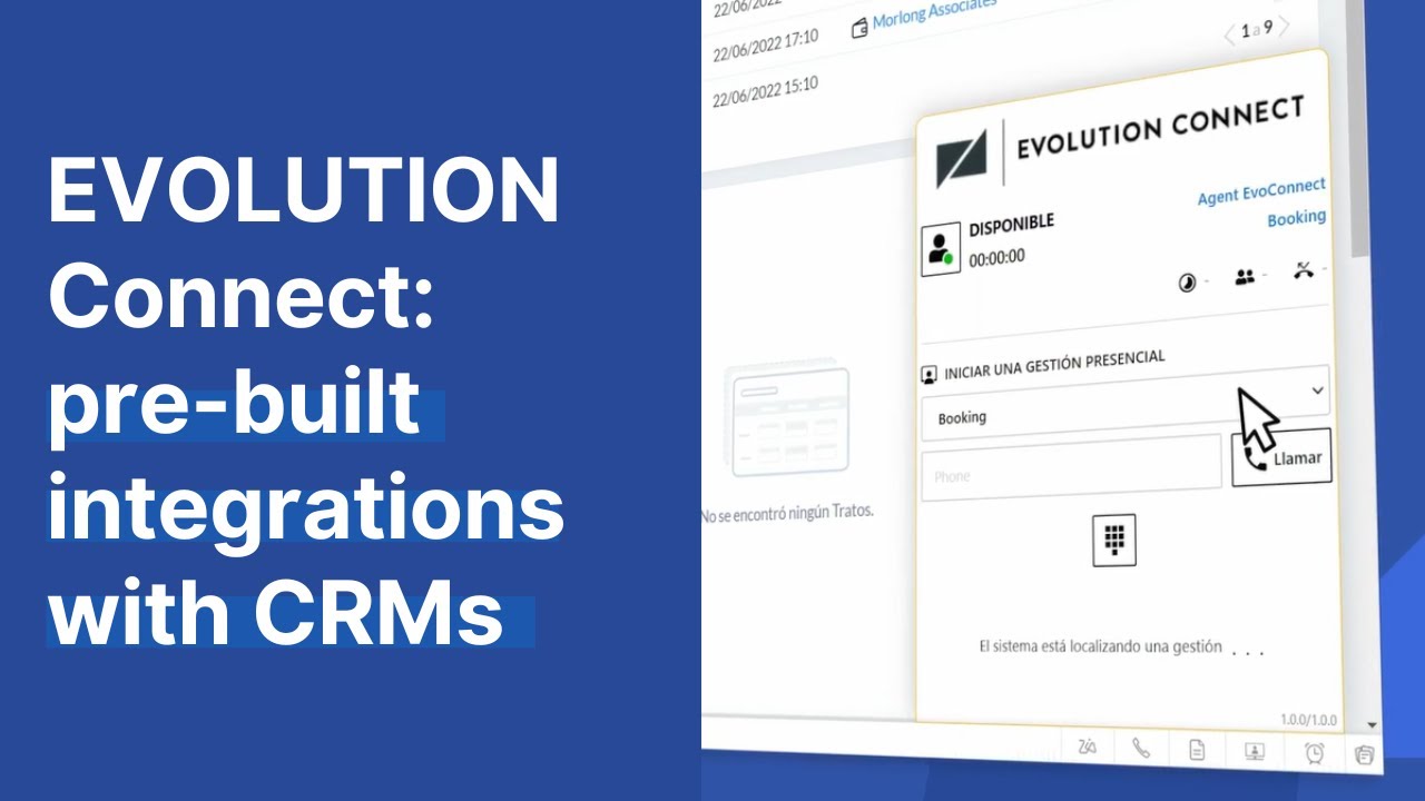 Evolution Connect: Pre-built integrations with leading CRM Salesforce, Zoho and Microsoft Dynamics