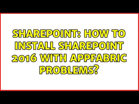 Sharepoint: How to install SharePoint 2016 with AppFabric Problems? (4 Solutions!!)
