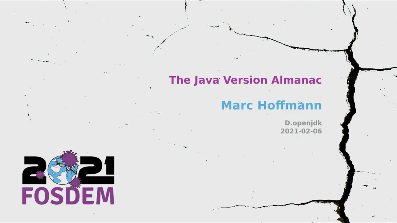 The Java Version Almanac (Marc Hoffmann)
