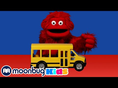 Wheels on the Bus Song - ABCs and 123s | Learn | Cartoons for Kids | ABC 123 Moonbug Kids