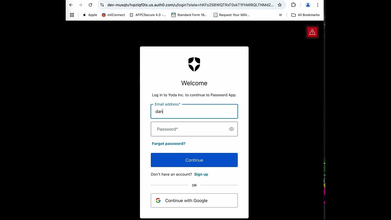 Local Auth0 React Native App Test