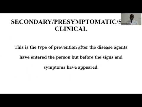 LEVELS OF DISEASE PREVENTION