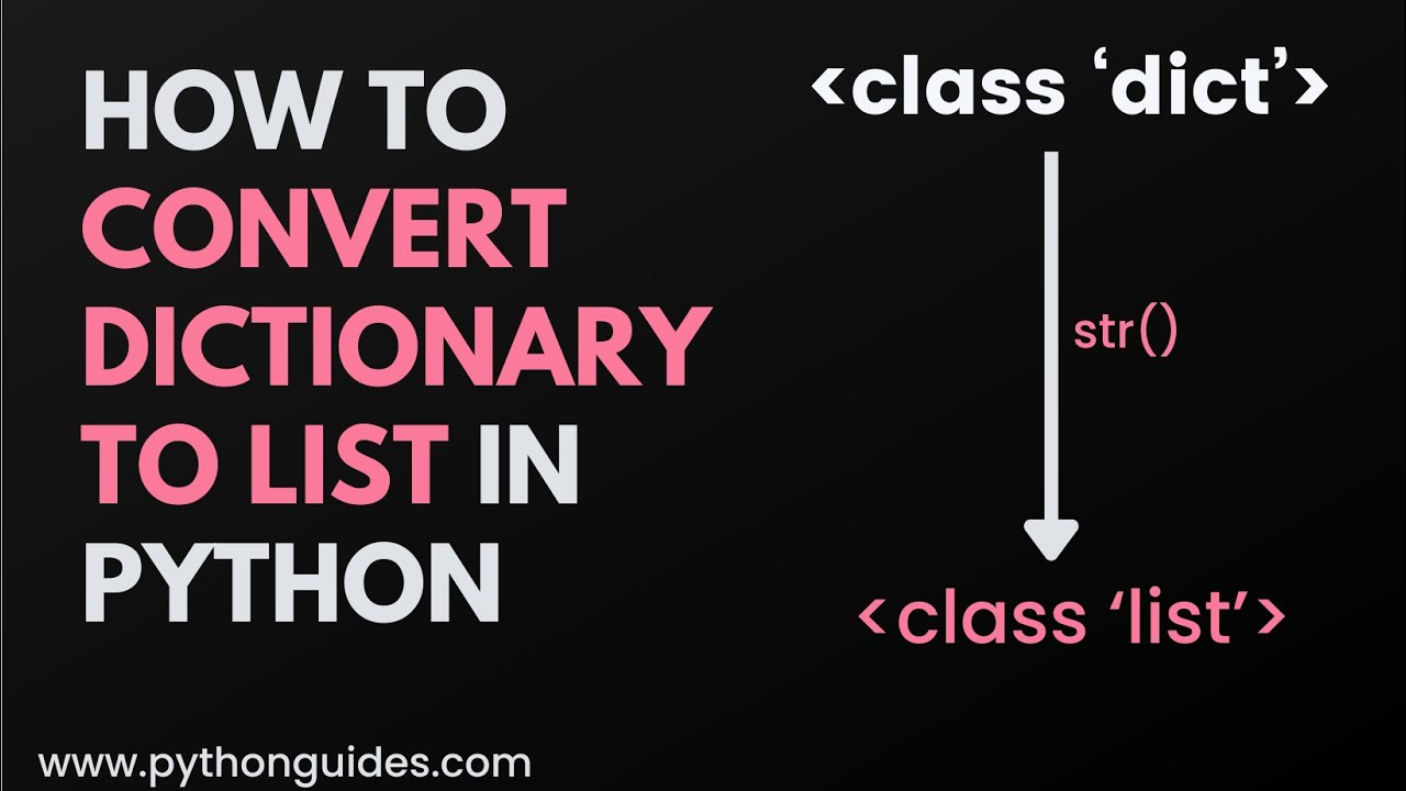 How To Convert Dictionary to List in Python | Dict to Array in Python | Python Dictionary Tutorials
