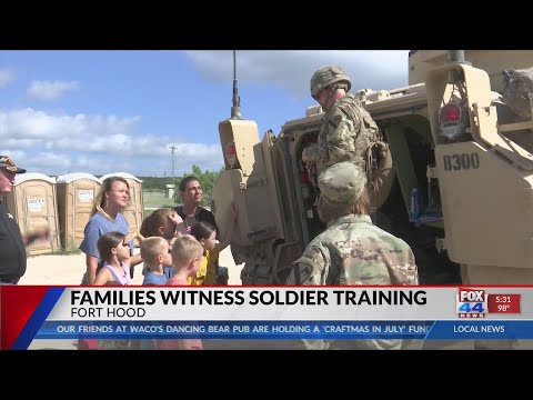 Fort Hood families see live training