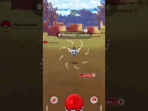 Shiny ✨ Phantump Pokemon Catch in #pokemongo #shorts #phantump #shinypokemon