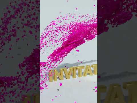 3d wedding Invitation video, Video invitation Card, wedding card, animation