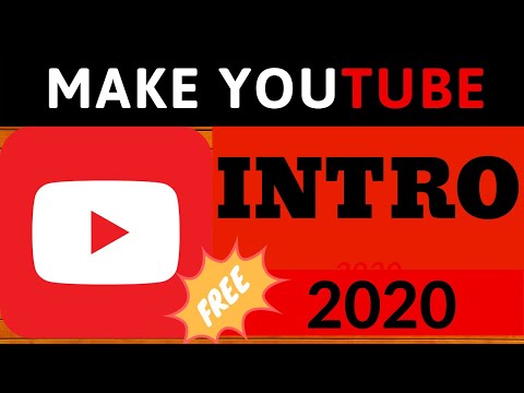 how to make an intro for youtube videos on computer 2020