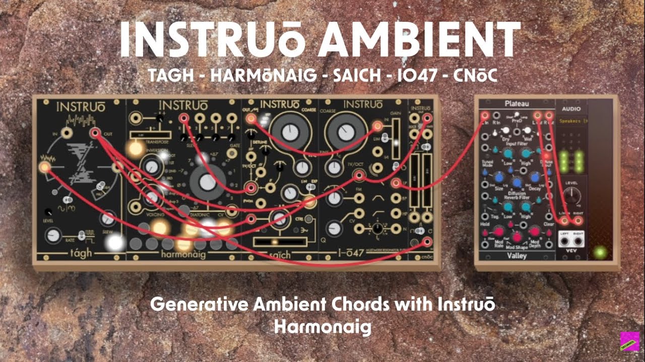 Generative Ambient Chords with Instruō Harmonaig & Plateau | VCV Rack Patch