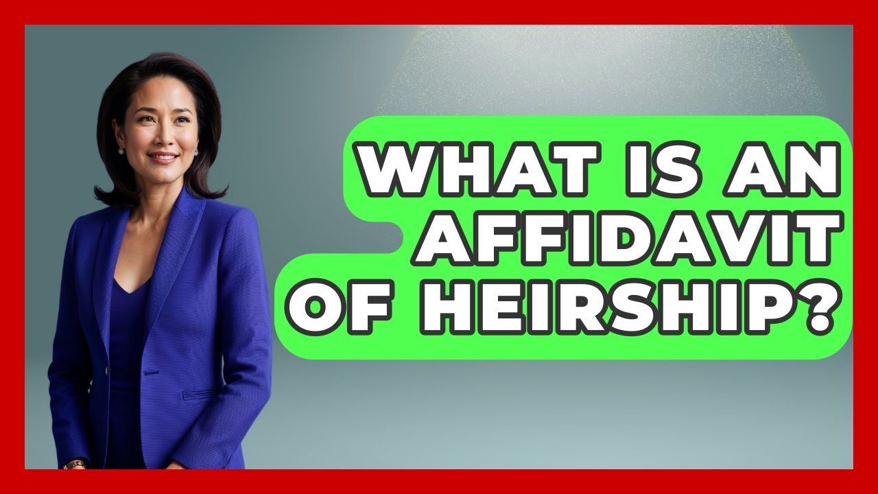 What Is An Affidavit Of Heirship? - Wealth and Estate Planners