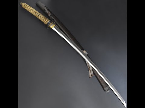 03431 ANTIQUE NIHONTO JAPANESE SAMURAI LONG SWORD KATANA TADAYOSHI 忠吉 signed w/KOSHIRAE