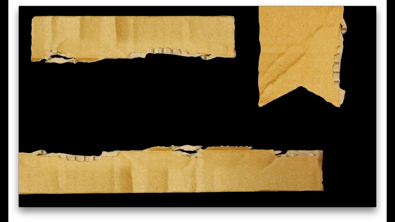 Animated Cardboard Lower Thirds Title Pack - Free Stock Video Download - Free Stock Video Footage