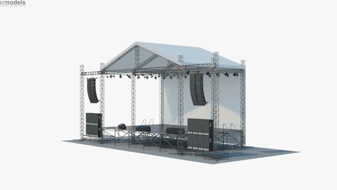 Concert Stage 3D model by 3DModels.org