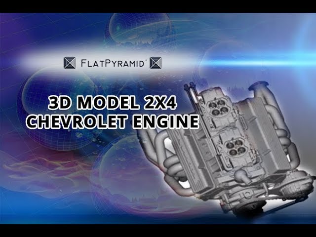 2X4 Chevrolet Engine 3D Model - FlatPyramid