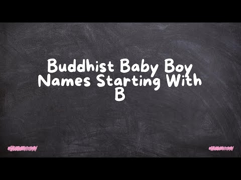 Buddhist Baby Boy Names Starting With B