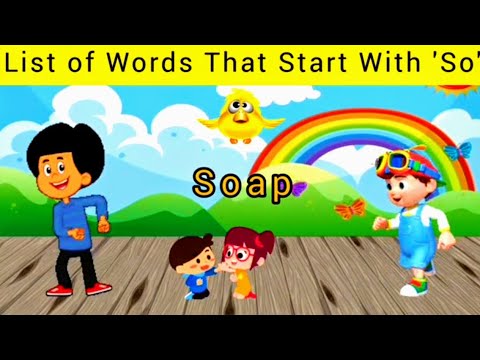 Fun With English: List of Words That Start With 'So'