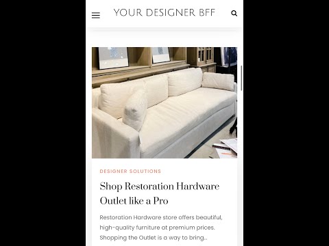 Shop Restoration Hardware Outlet like a Pro