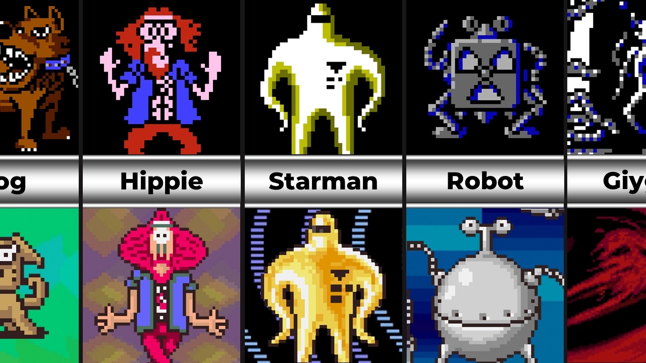 Sprite Comparison - EarthBound Zero & EarthBound