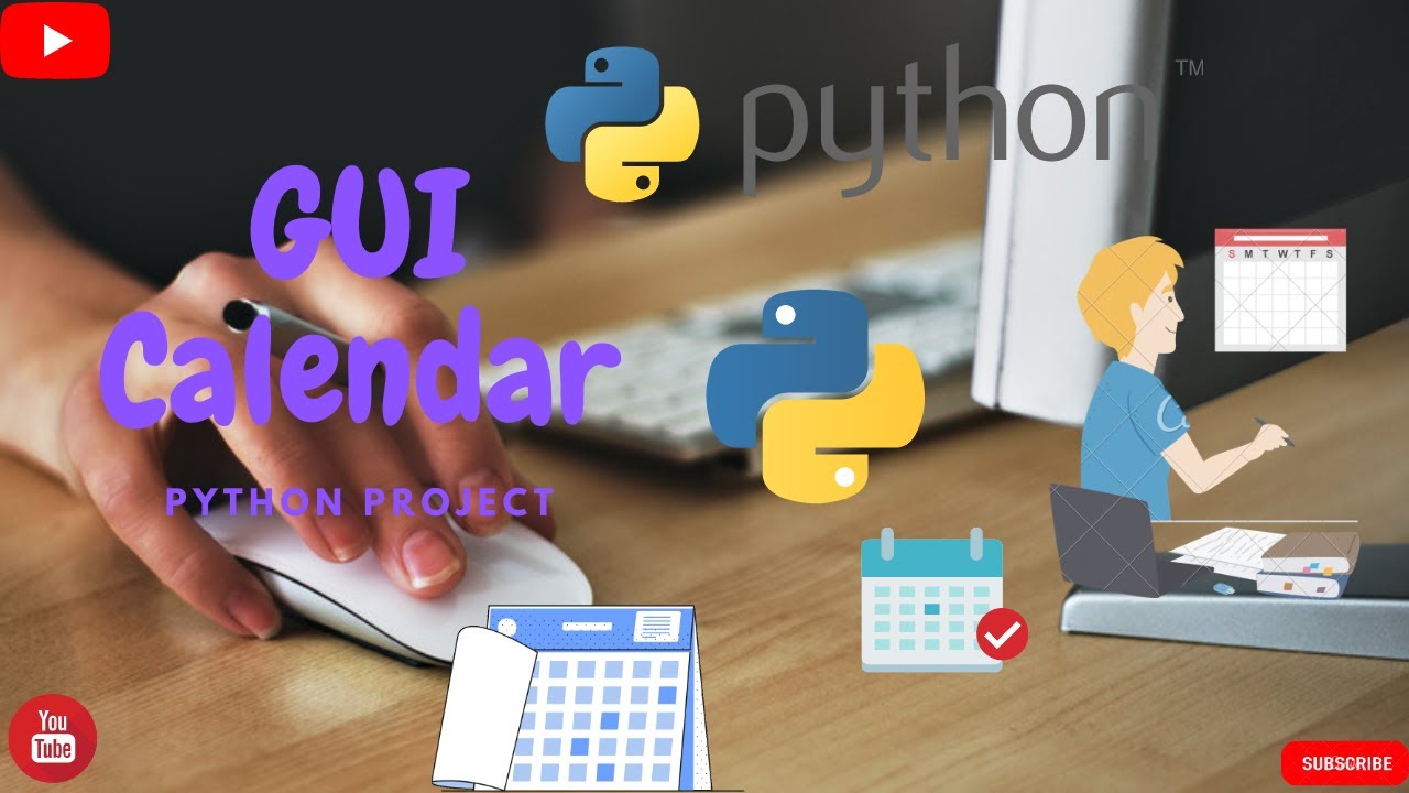 how to make GUI Calendar in Python || using Tkinter or tkcalendar || Python Project 2021 || #python