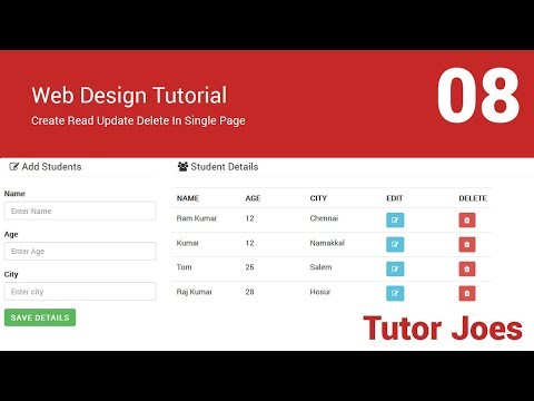 Learn Update User Details in MySQL by PHP jQuery Tamil - Mind Luster