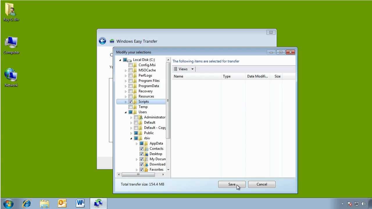 Windows 7 Easy Transfer Tool Walkthrough
