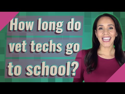 How long do vet techs go to school?