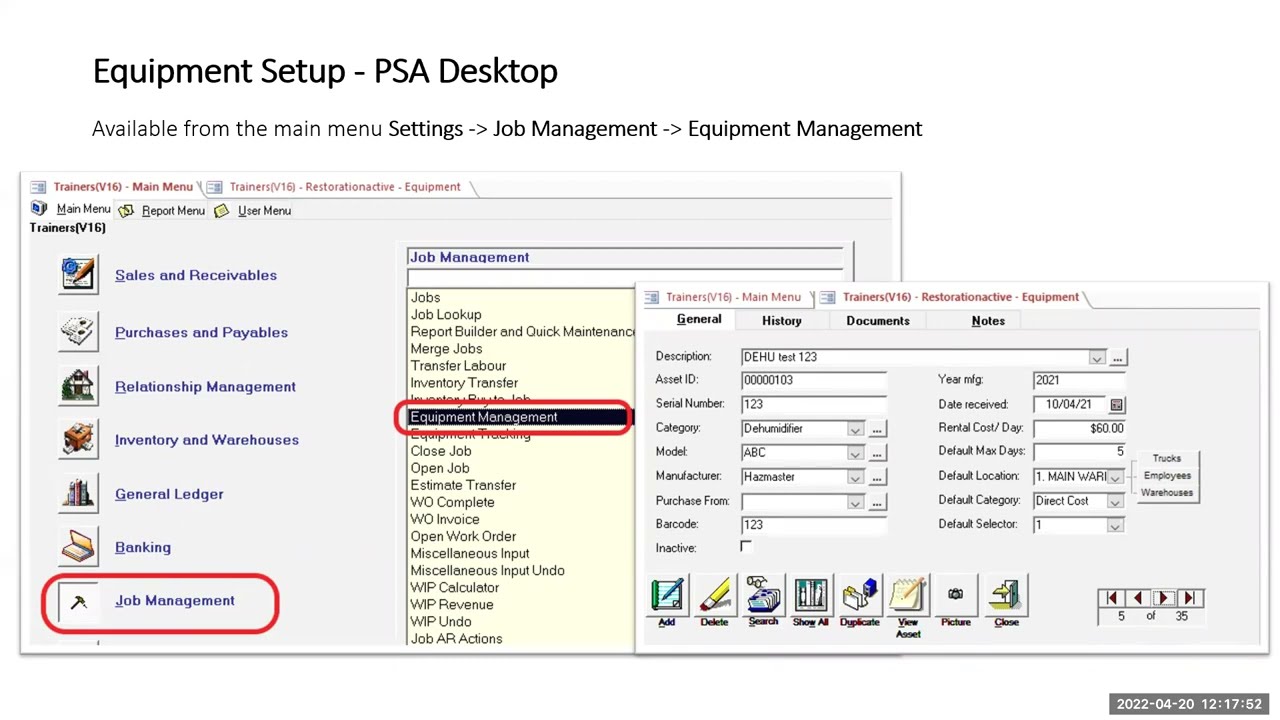 PSA Lunch & Learn: Understanding Equipment Tracking in Proven Jobs