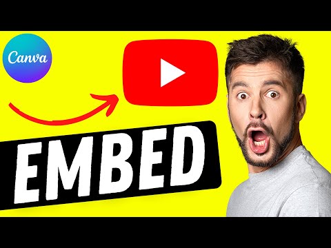 How to EMBED a YOUTUBE VIDEO in Canva