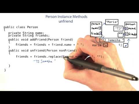 Learn unfriend Method Intro to Java Programming - Mind Luster