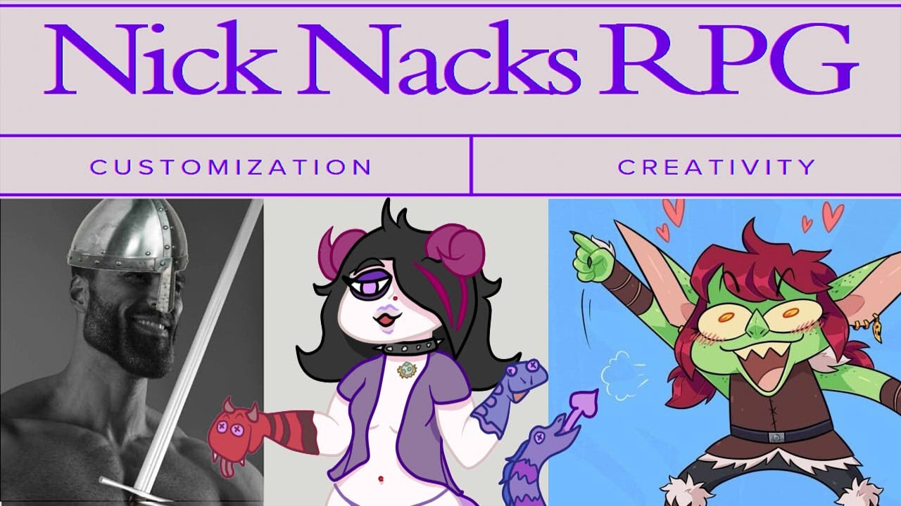 How 2 Character Sheet in Nick Nacks RPG