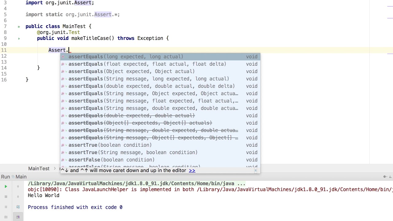 Unit Testing (Java) Task walkthrough