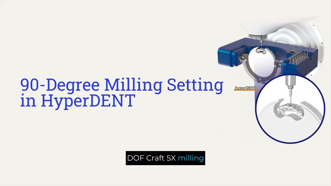 How to Use 90° Milling in hyperDENT with DOF Craft 5X | Improve Anterior Crown Esthetics