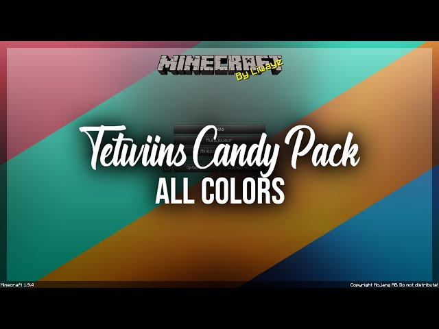 Tetwiins Candy Pack (4 colors) Minecraft Texture Pack