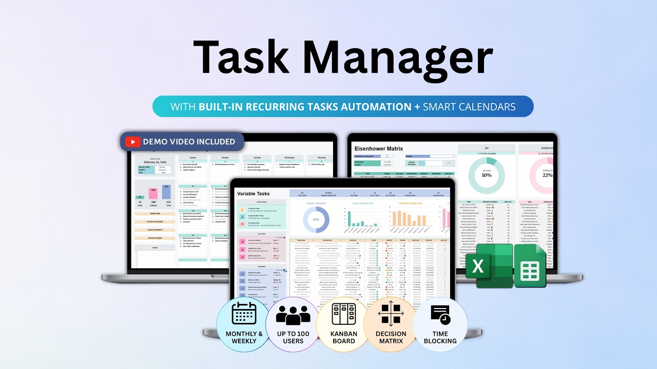 Ultimate Task Tracker 2.0 Tutorial - ADHD Productivity - To Do List - Task Tracker