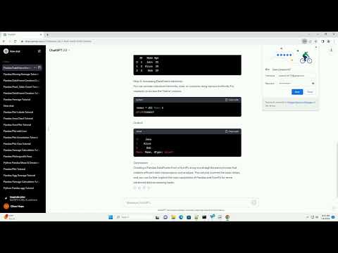 python pandas create dataframe from numpy array