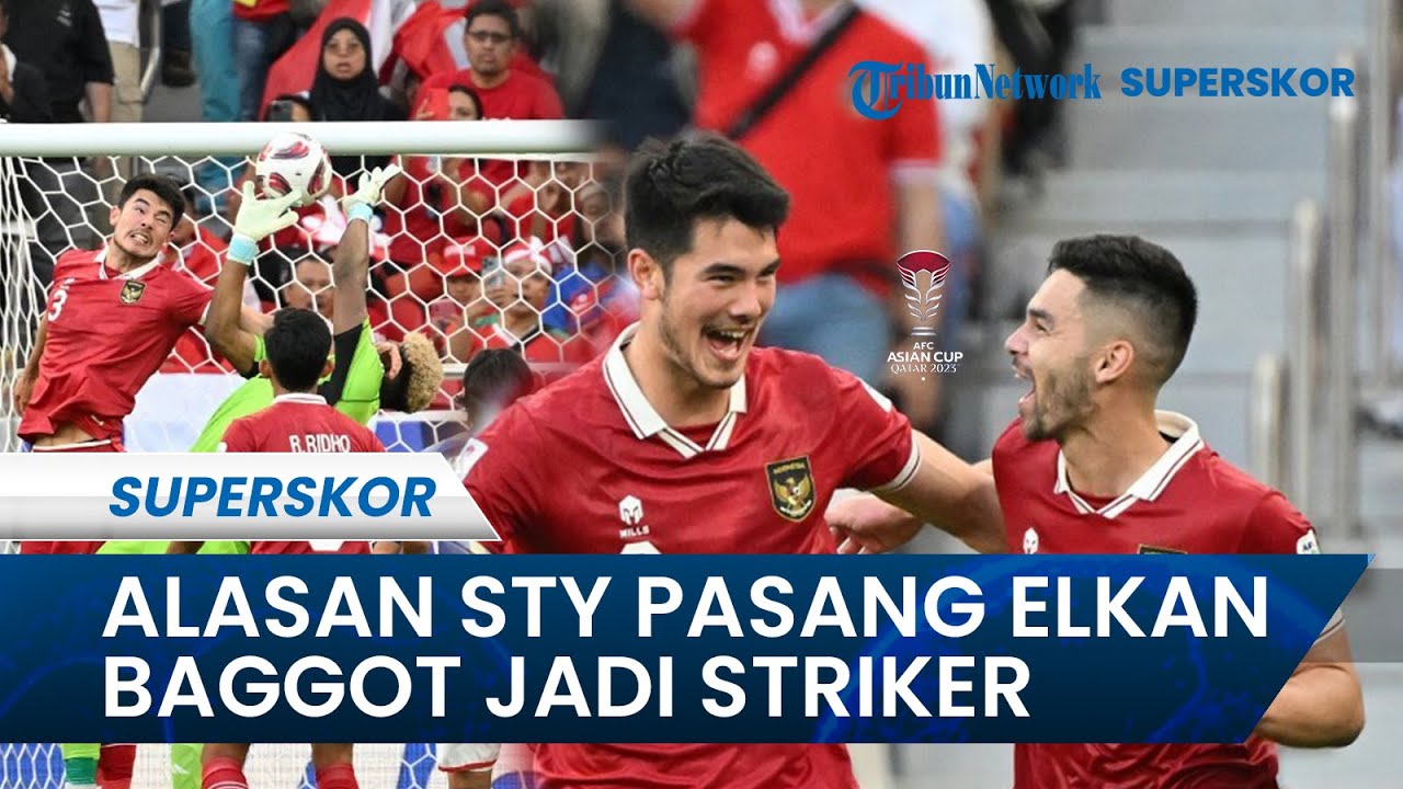 Shin Tae-yong UNGKAP ALASAN Plot Elkan Baggott Jadi Striker Timnas Indonesia di Laga Kontra ...
