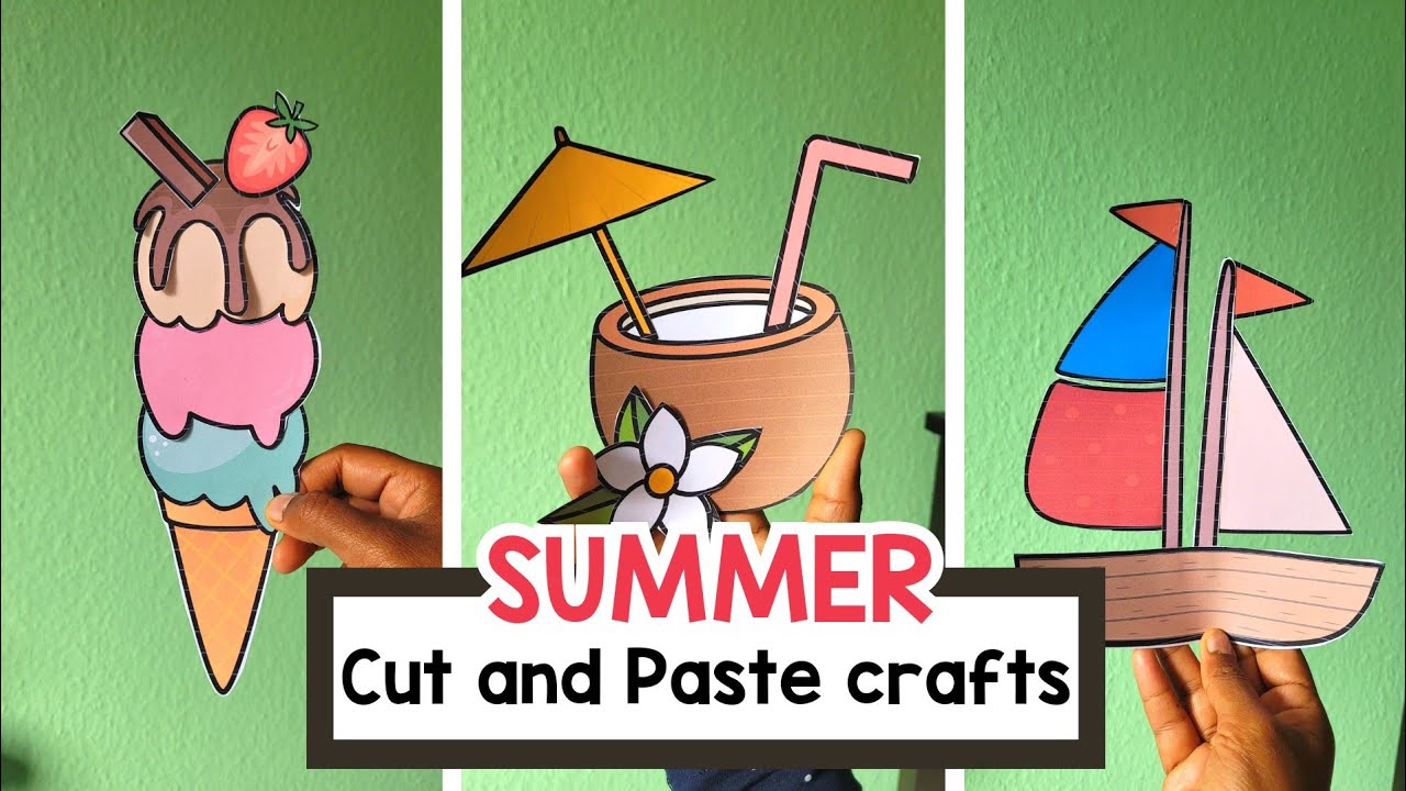 Summer Cut and Paste Craft