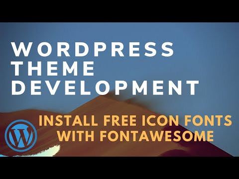 Install Free Icon Fonts with FontAwesome