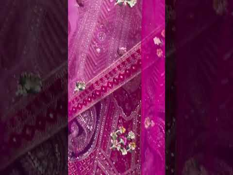 EXTRAORDINARY VELVET BRIDAL LEHENGA CHOLI 2454 B