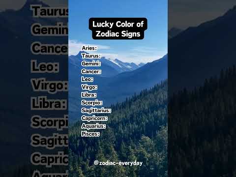 Lucky Color of Zodiac Signs!