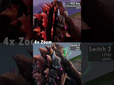 Nintendo Switch 2 vs. PS5 Pro Fortnite Comparison #nintendoswitch2 #fortnite #ps5pro