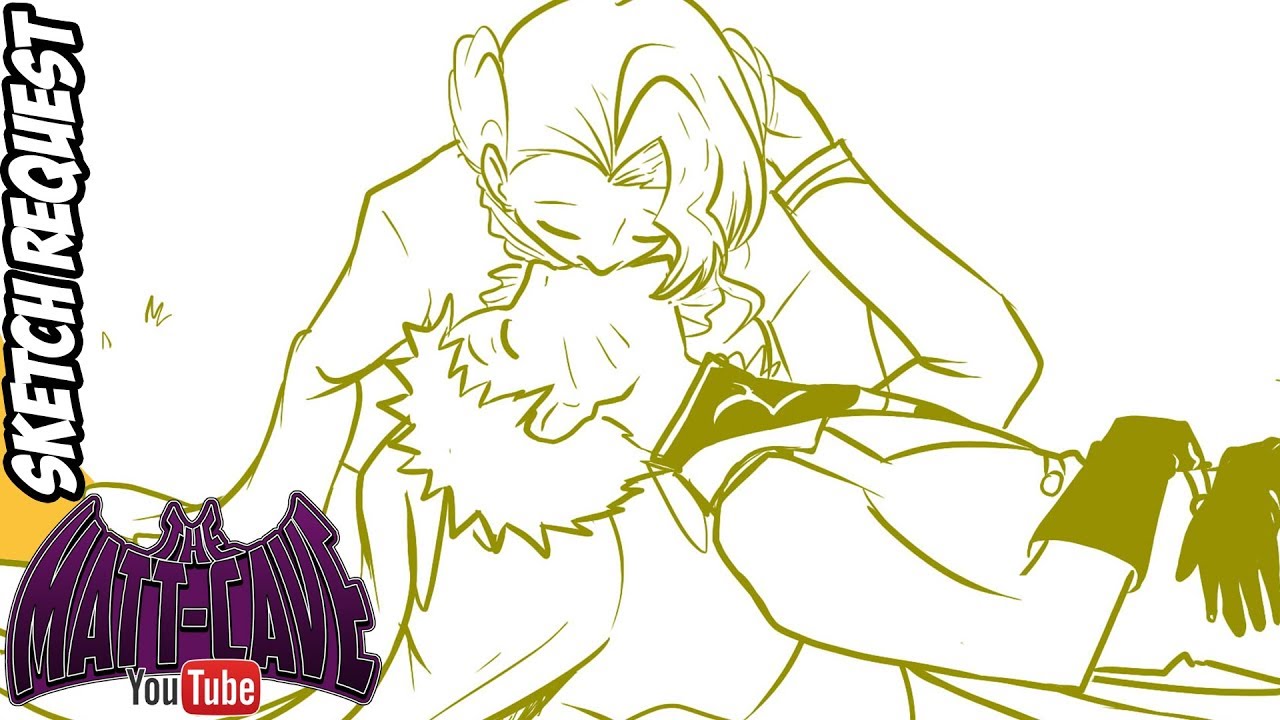 Sketch Request -  Naruto and Euphemia - Kissing her Prince