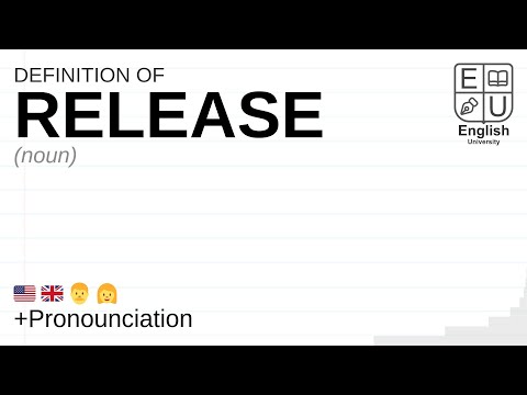 RELEASE meaning, definition & pronunciation | What is RELEASE? | How to say RELEASE