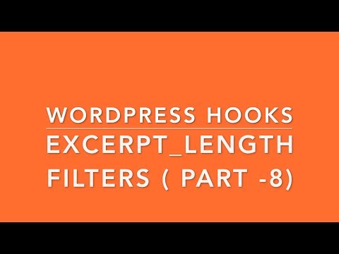 Learn WordPress Hooks Filters excerpt length Part 17 Example - Mind Luster