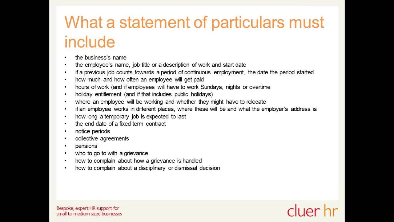 Employment contract fundamentals