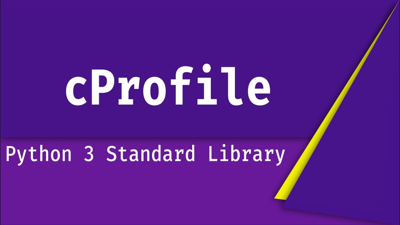 Python cProfile | Exploring the Python 3 standard library | Pt 1