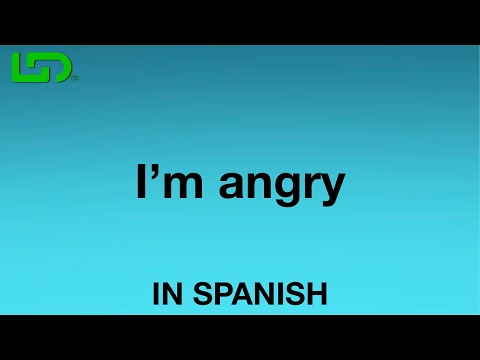 Learn Spanish Daily: How To Say (I'm angry) In Spanish - Quick and Easy!