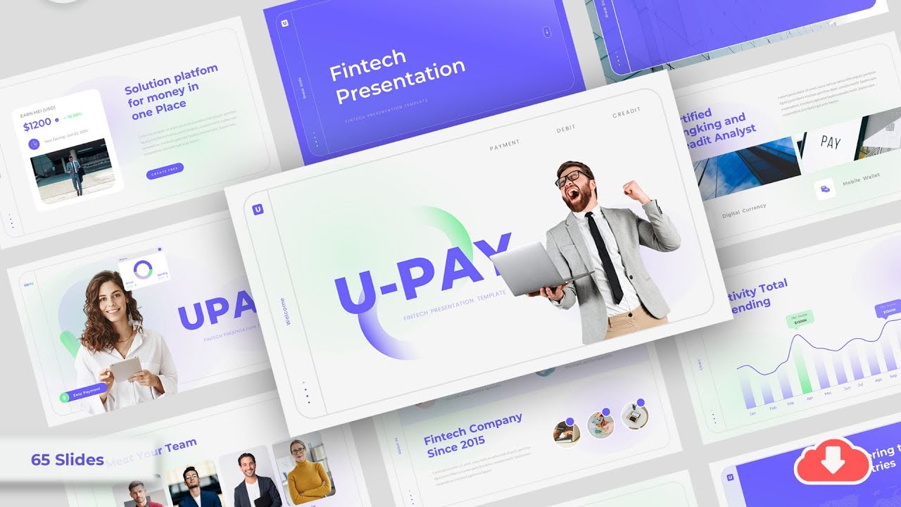 🔴 Download FinTech Presentation Slides Template Topic