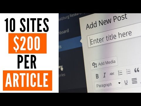 How to Get Paid to Write Articles Online at $200 Each